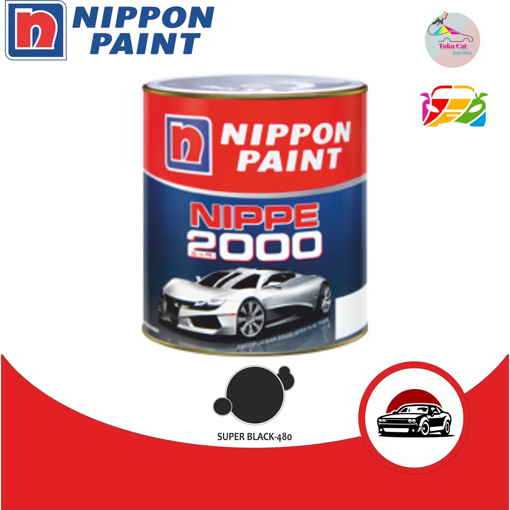 Jual CAT DUCO NIPPE 2000 SUPER BLACK-480 CAT MOBIL REPACK | Shopee Indonesia