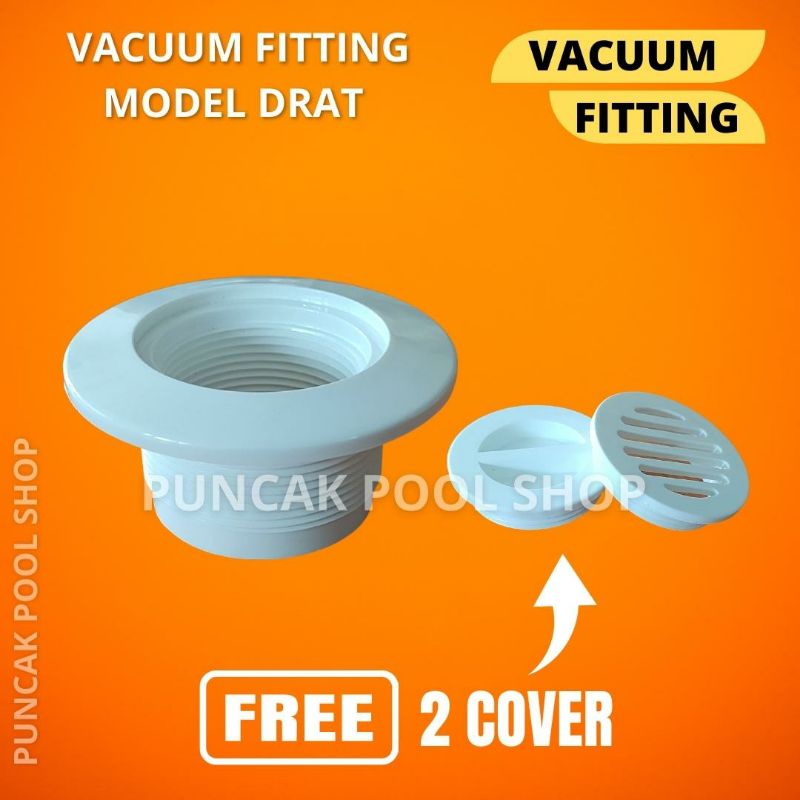 Jual Vacuum fitting / Fitting inlet / Fitting kolam renang FREE 2 Cover ...