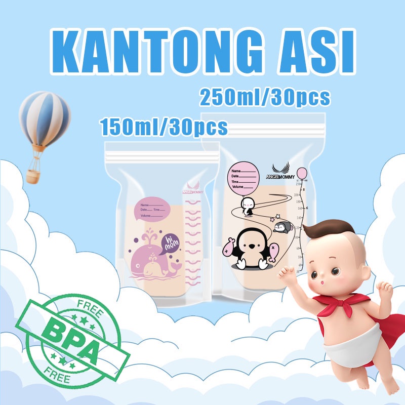Jual 30 pcs/pack Kantong ASI Breast Plastik Asi Kantong Susu 150ml ...