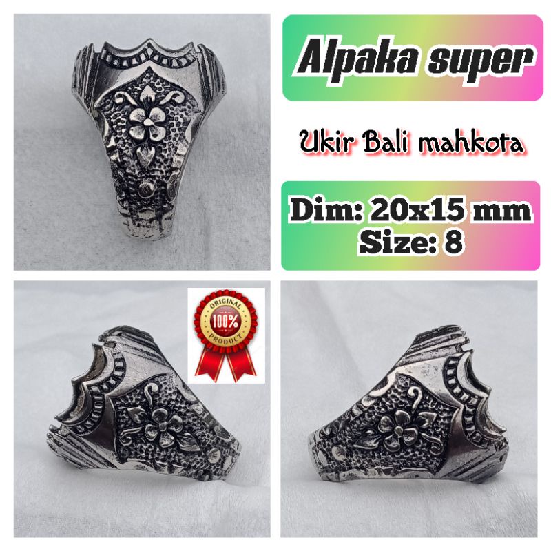 Jual Emban batu akik dan permata alpaka super alpaka bakar.37 | Shopee ...