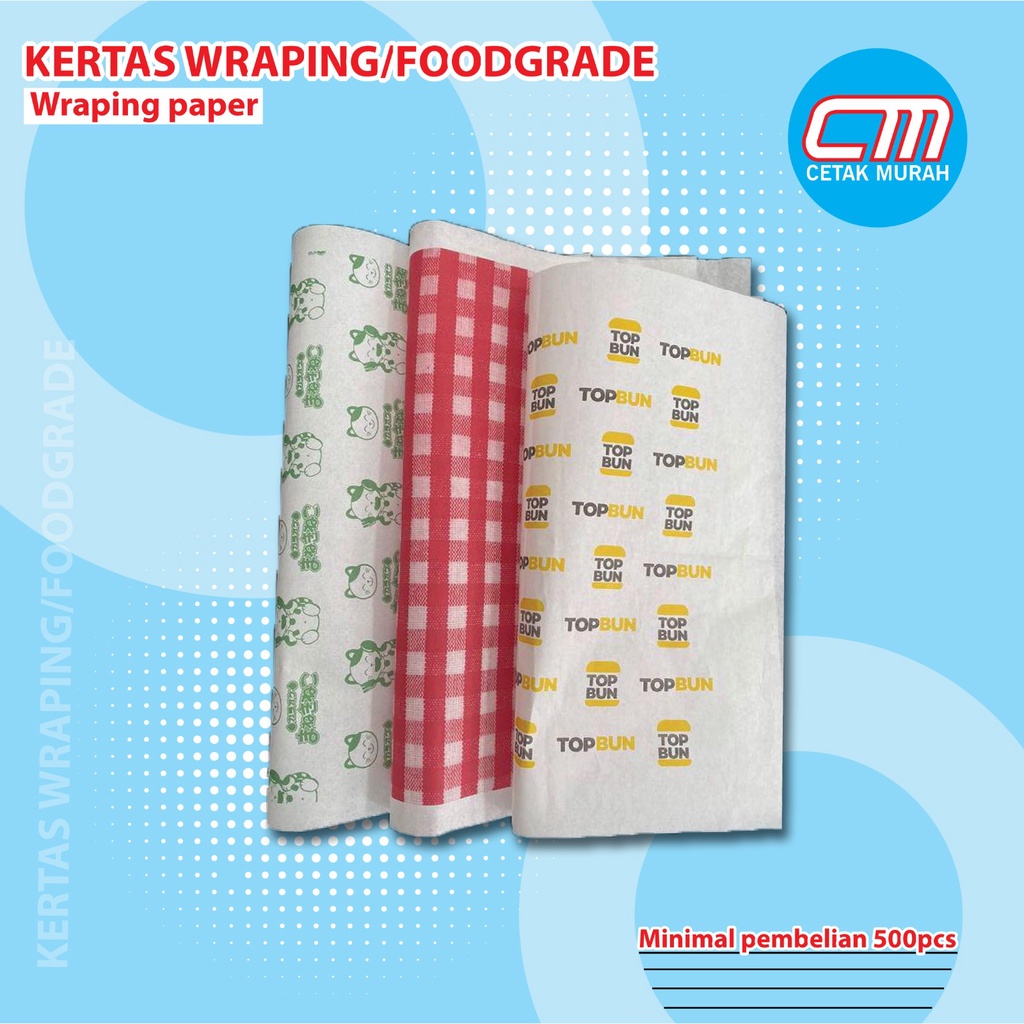 Jual KERTAS ROTI FOODGRADE CUSTOM | Shopee Indonesia