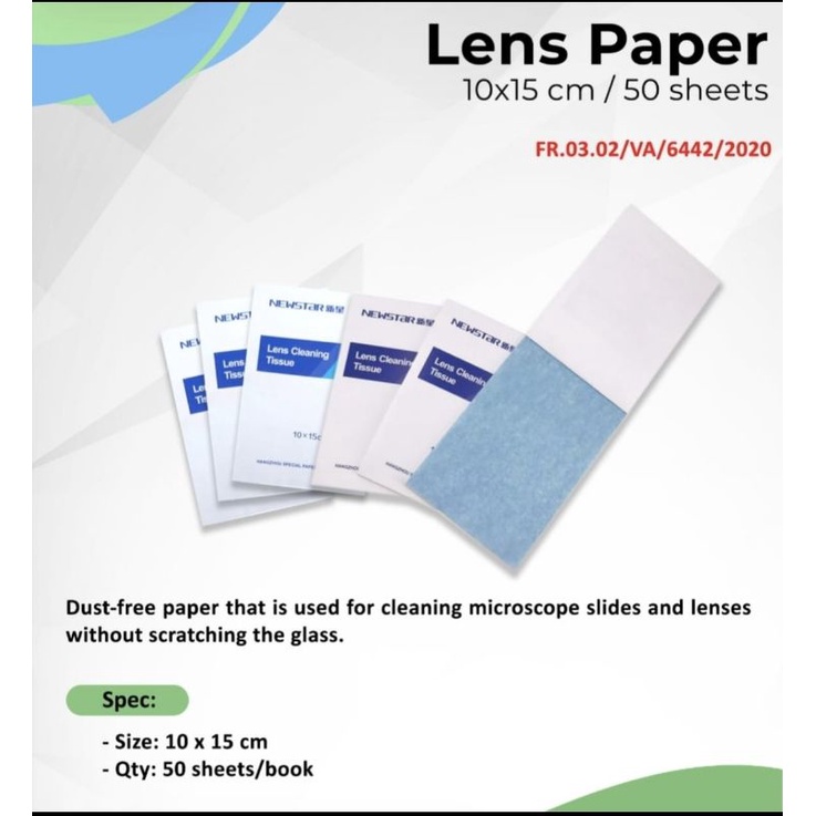 Jual newstar kertas lensa - pembersih lensa - lens cleaning tissue ...