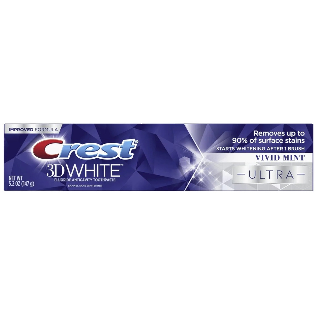 Jual Crest 3D White Ultra Fluoride Anticavity Toothpaste, Vivid Mint ...