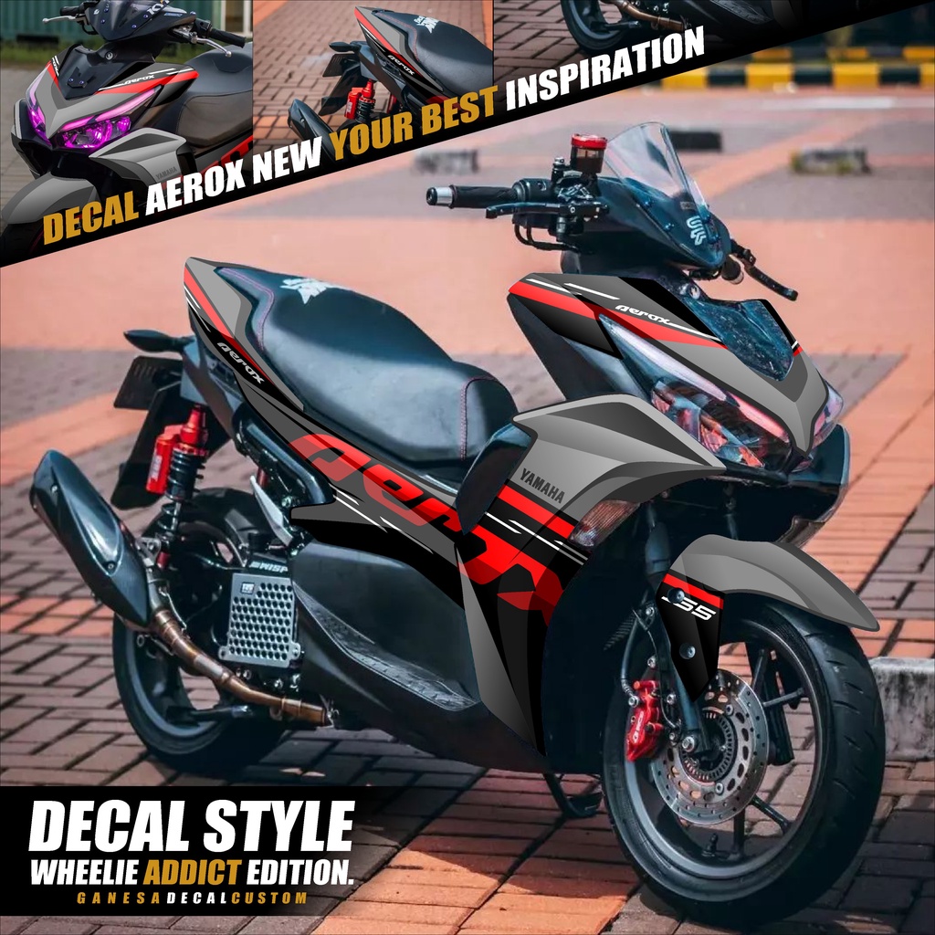 Jual Terbaru - Sticker Decal Motor Yamaha All New Aerox 155 - (COD ...