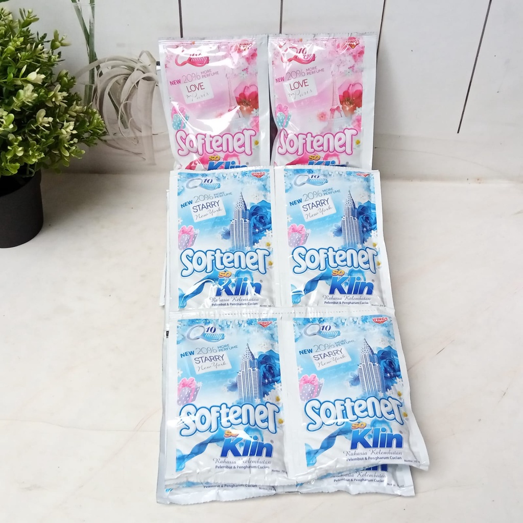 Jual So Klin Softener Renceng 70ml x Isi 12pcs | Shopee Indonesia