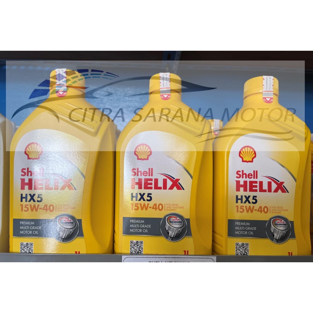 Jual SHELL HELIX HX5 15W-40 1 Liter | Shopee Indonesia