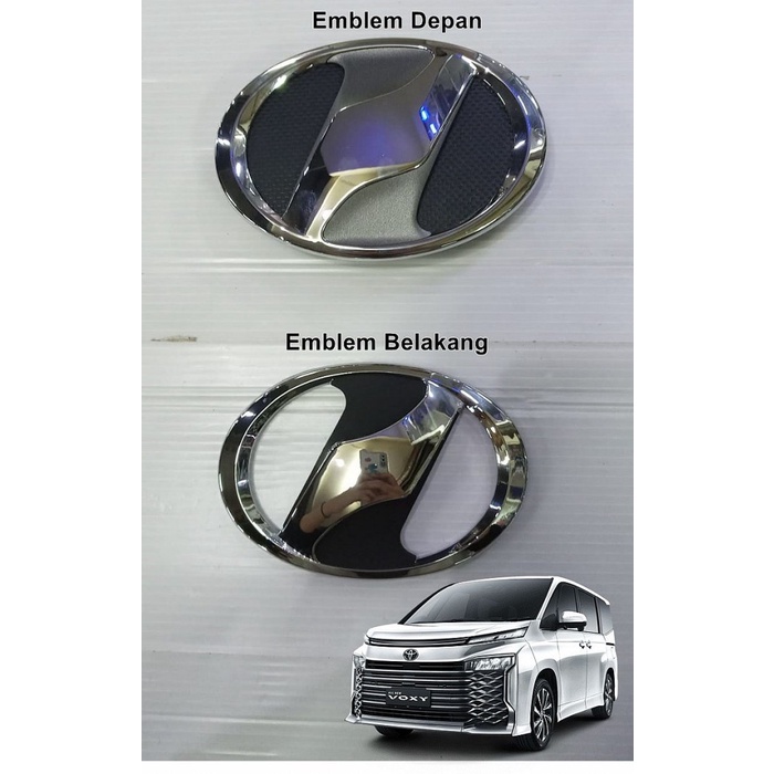 Jual EMBLEM NETZ OEM TOYOTA JDM DEPAN PLUS BELAKANG TOYOTA VOXY 2022 ...