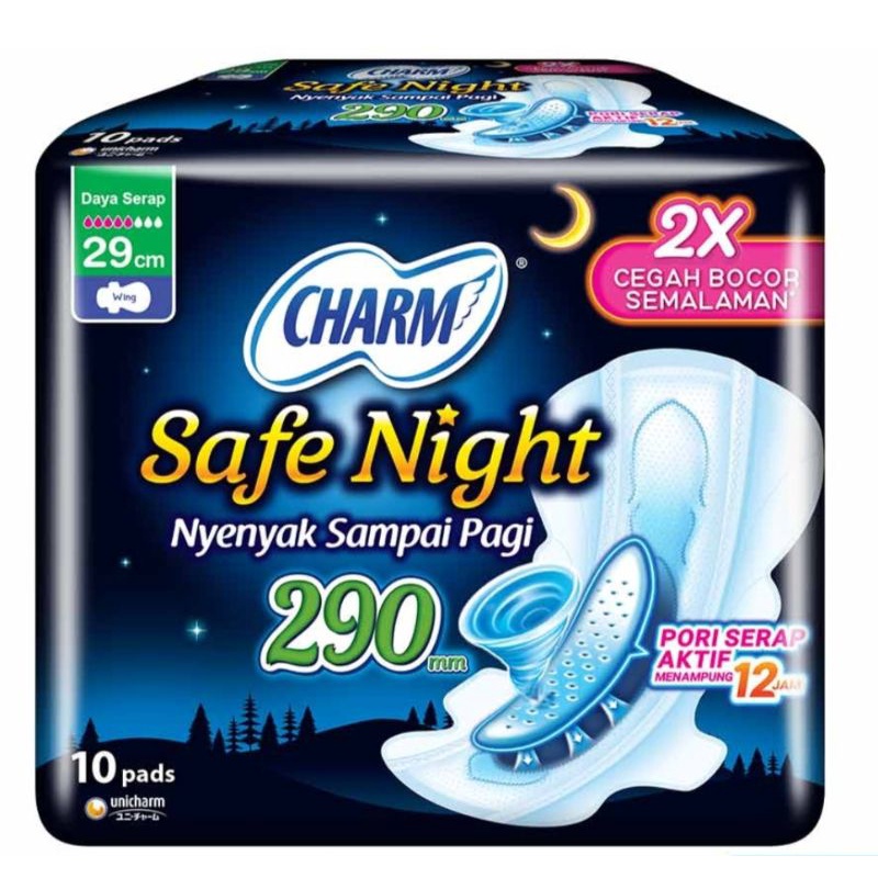 Jual pembalut charm 29 cm 9 pad/ pembalut wings | Shopee Indonesia