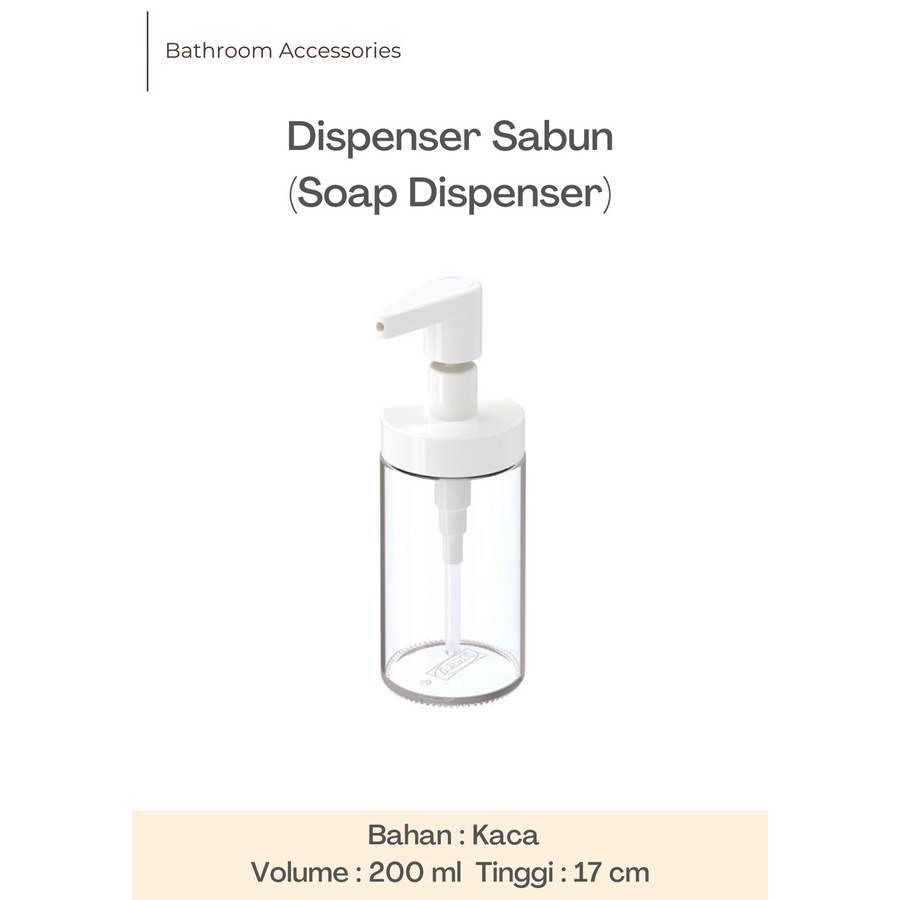 Jual Dispenser Sabun Cair Cuci Piring Handsoap Kaca (Soap Dispenser ...