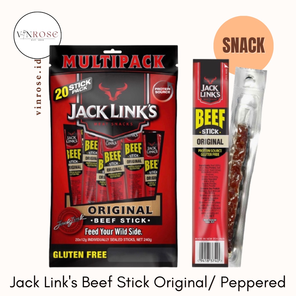 Jual Jack Link's Beef Stick Original, Peppered/ Beef Jerky/ Dendeng ...