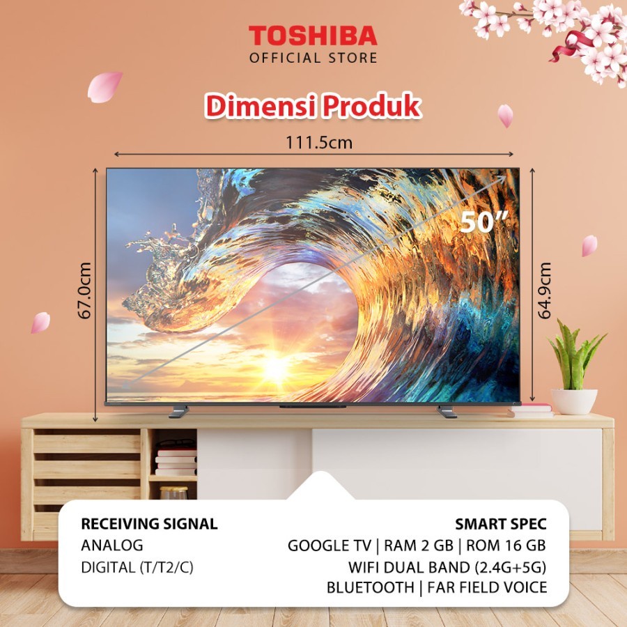 Jual Toshiba LED Quantum Dot QLED 4K 50 Inch Android Google TV 50M550LP | Shopee Indonesia