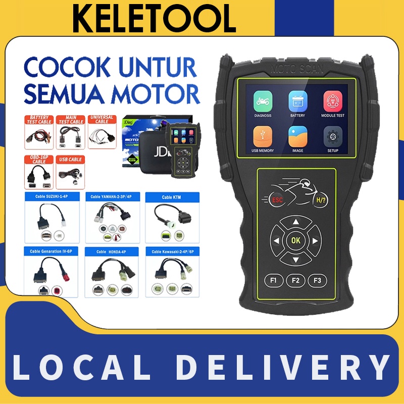 Jual Motor Scanner JDiag M100 Pro Motor Scanner OBD2 CO DLC Motor ...