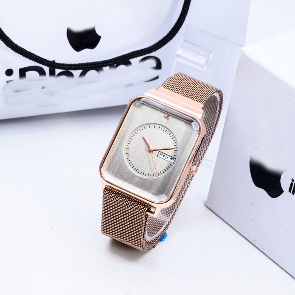 Jual Jam Tangan Pria Wanita IP Tanggal Hari Rantai Pasir | Shopee Indonesia
