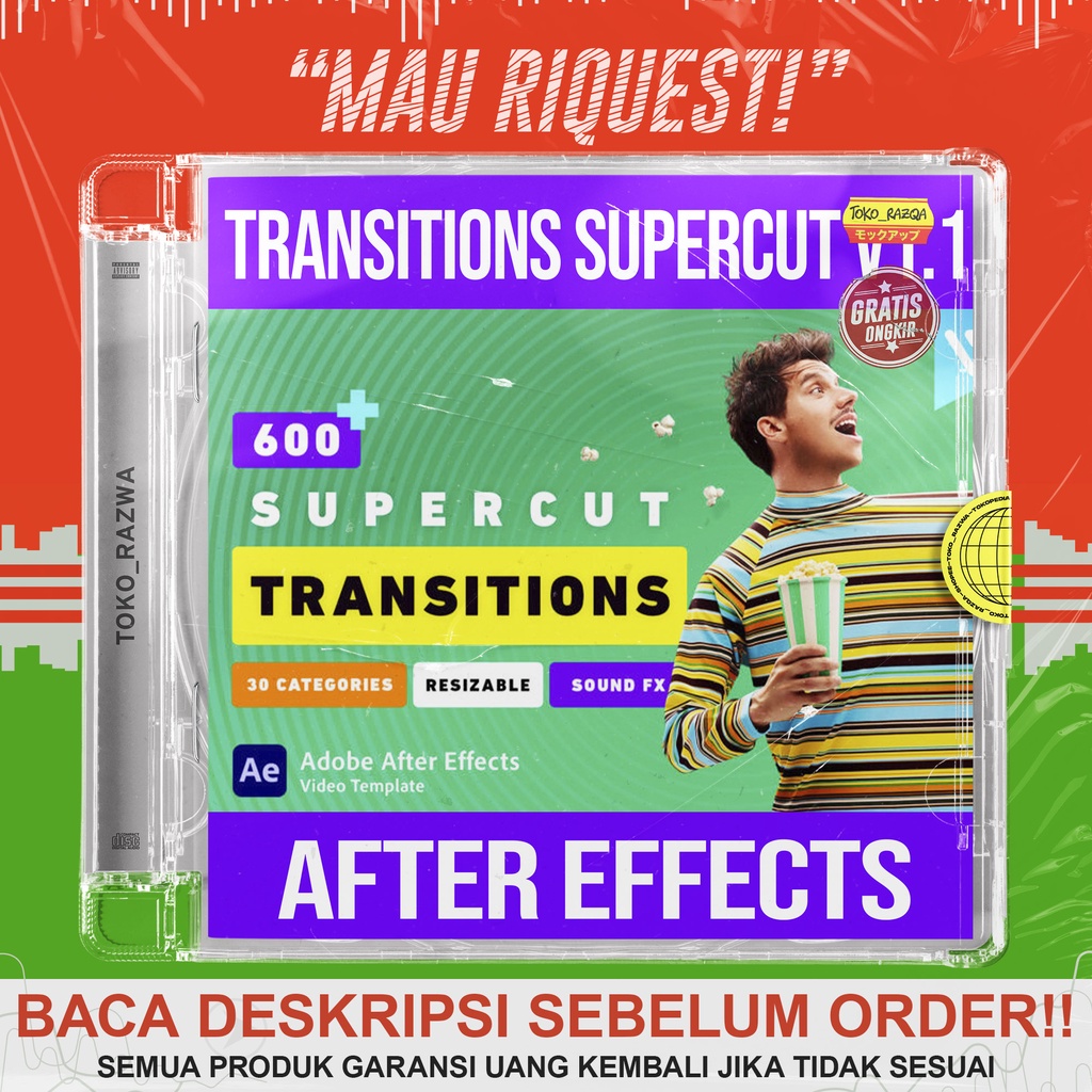 Jual EasyEdit Viewer Transitions SuperCut v1.1 for After Effects ...