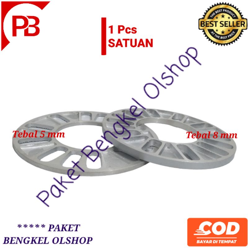 Jual [1 Pcs] Spicer Universal 4/5 Lubang 8mm/5mm Velg Roda Mobil Spacer ...