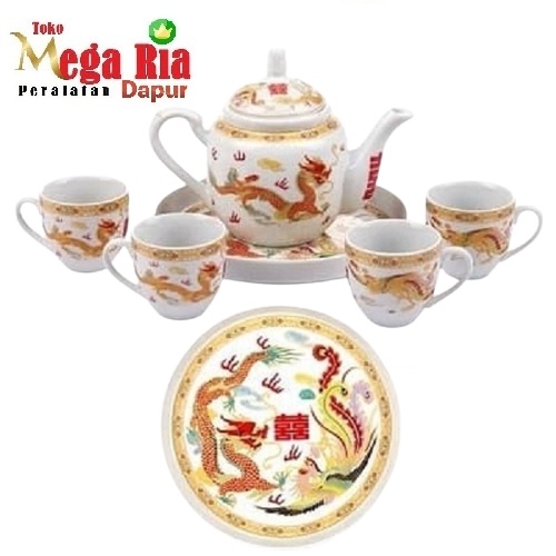 Jual Wedding Tea Set Tea Pai Teh Pernikahan Keramik Porselen | Shopee ...