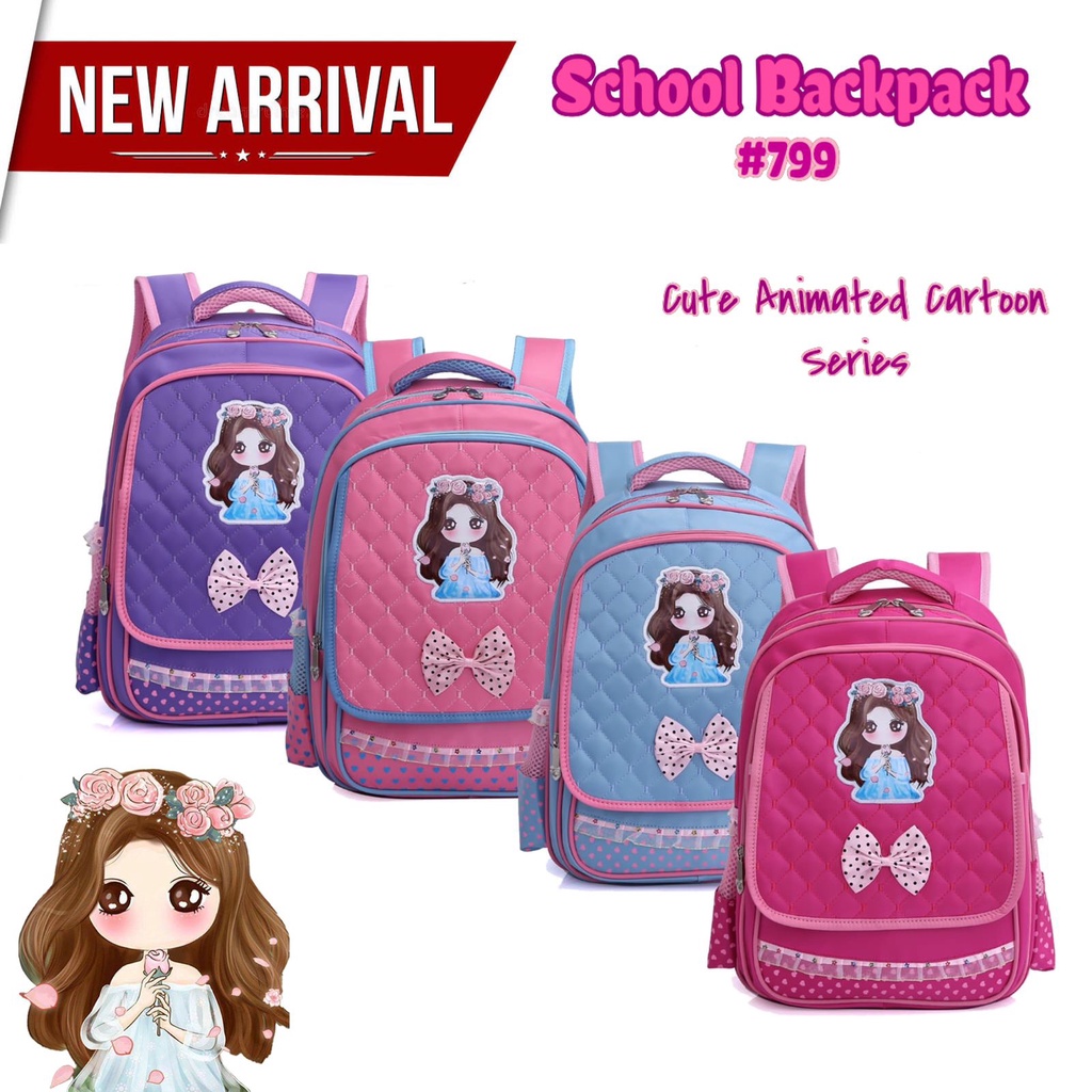 Jual Ransel Sekolah School Backpack Cute Animated Cartoon Series #799 ...