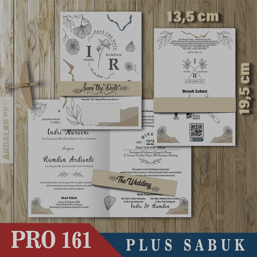 Jual Pro 161 Lipat 2 Plus Sabuk - Cetak Undangan Color / Berwarna ...
