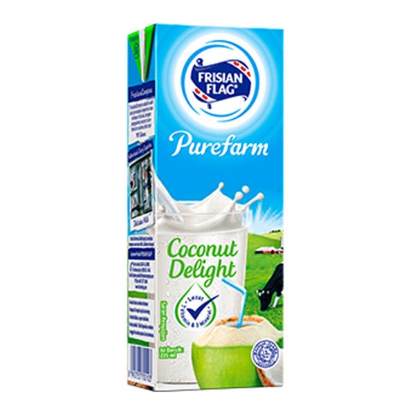 Jual FRISIAN FLAG UHT COCONUT DELIGHT 225ML - SUSU | Shopee Indonesia