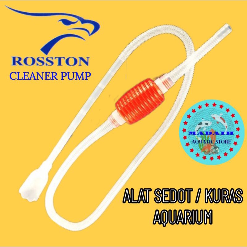 Jual CLEANER PUMP MERAH ROSSTON Alat penyedot kotoran akuarium, alat ...