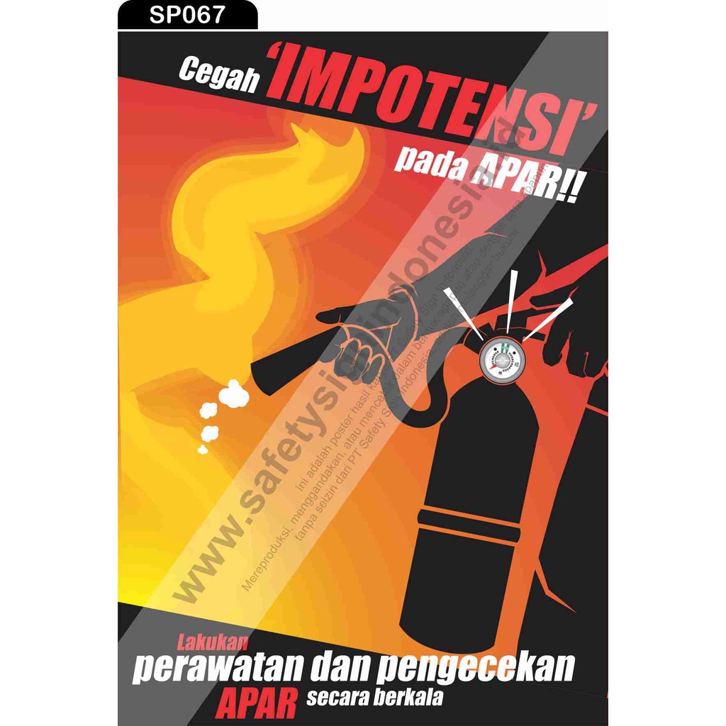 Jual SP067 Poster K3 Safety A2 - Cegah Impotensi Pada APAR | Shopee ...