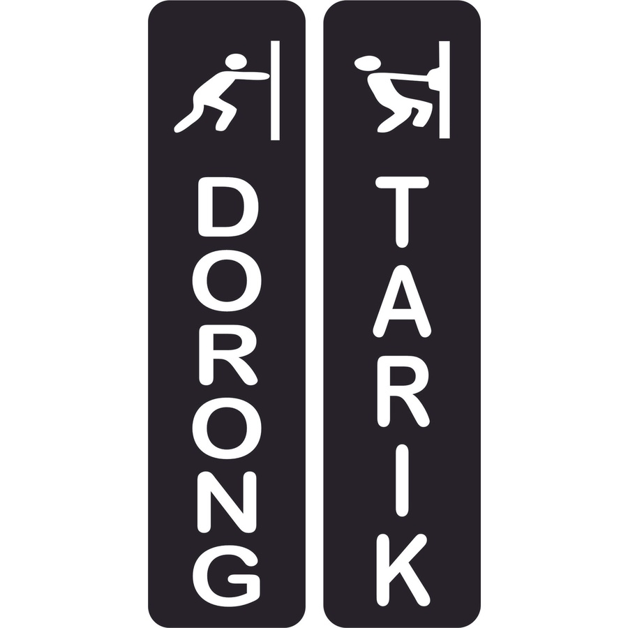 Jual Sign Board Dorong Tarik Akrilik Papan Tanda Dorong Tarik | Shopee ...