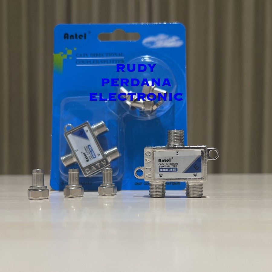 Jual CATV ANTENA TV SPLITTER SPLITER PEMBAGI SIGNAL 2 WAY ANTEL 204E ...