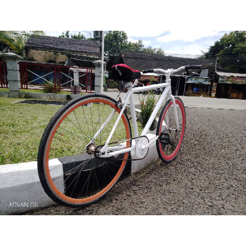 Jual Sepeda fixie warna putih | Shopee Indonesia