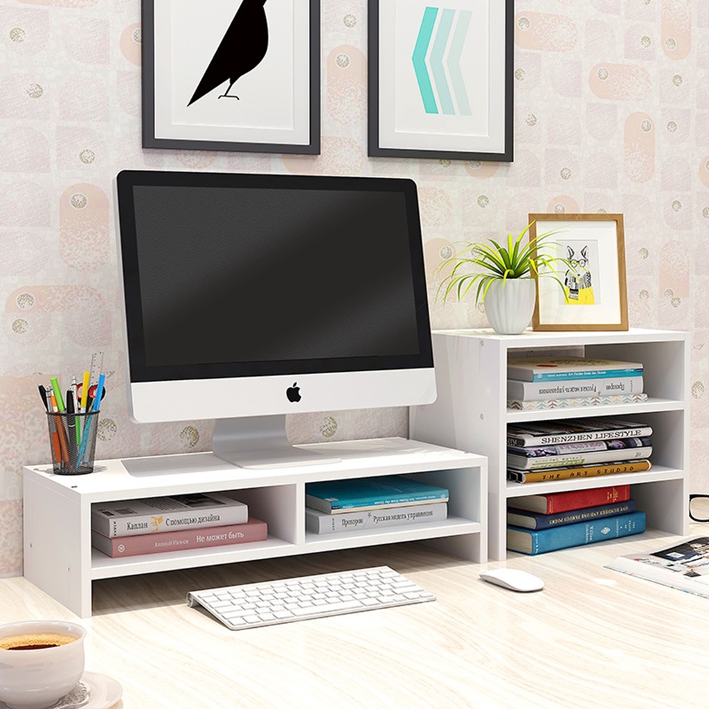 Jual Rak Meja Laptop / Komputer / Meja Belajar dengan Storage Box M1026 ...