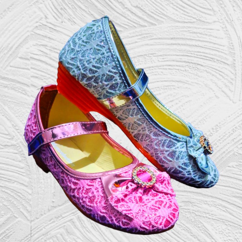 Jual NEW SEPATU PRINCESS ANAK KUALITAS IMPORT 26-35 / HAK HEELED SEDANG ...