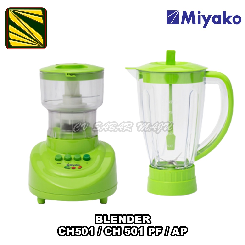 Jual Miyako Blender Chopper CH501 / CH 501 PF/AP (Plastik), Hijau 1.5L | Shopee Indonesia