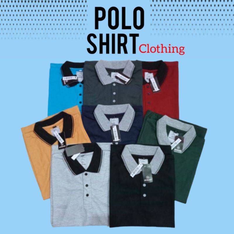 Jual Promo 3 pcs polo shirt pria dewasa kaos krah polos kancing depan ...