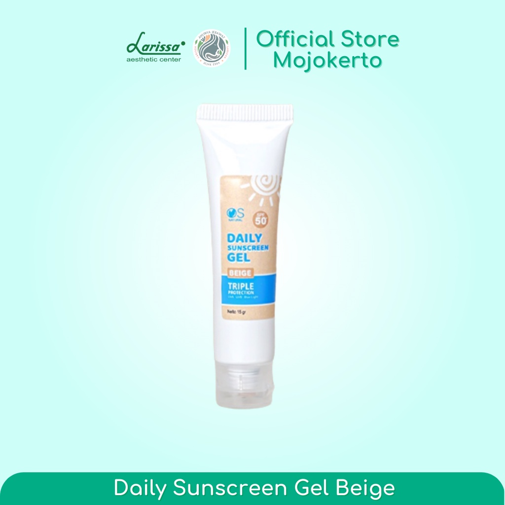 Jual Daily Sunscreen Gel Beige SPF 50 + Dengan Triple Protection (UVA ...