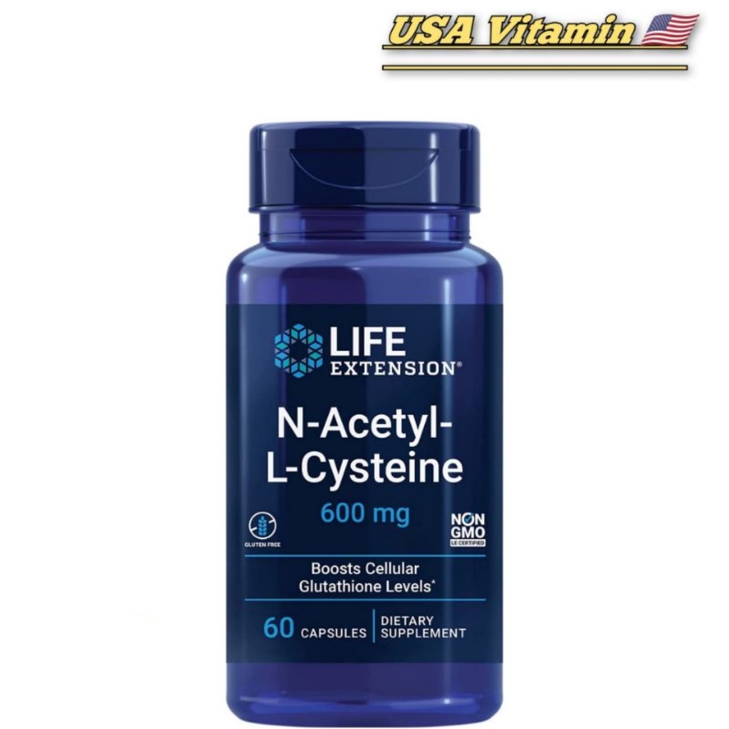 Jual Life Extension N Acetyl L Cysteine NAC 600 mg 60 Capsules | Shopee ...
