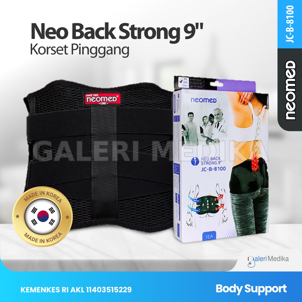 Jual Neomed Neo Back Strong JC-B-8100 - Penyangga Pinggang | Shopee ...