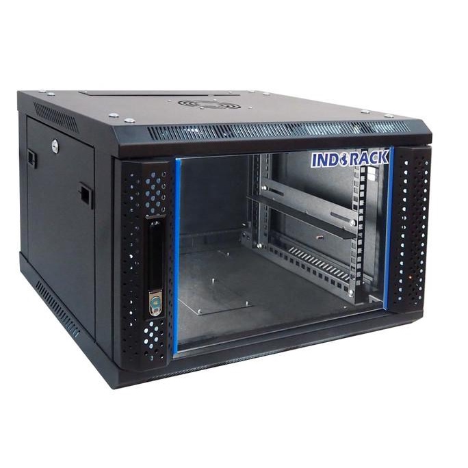 Jual Indorack 6U WIR4506S Wallmount Rack Single Glass Door | Shopee ...