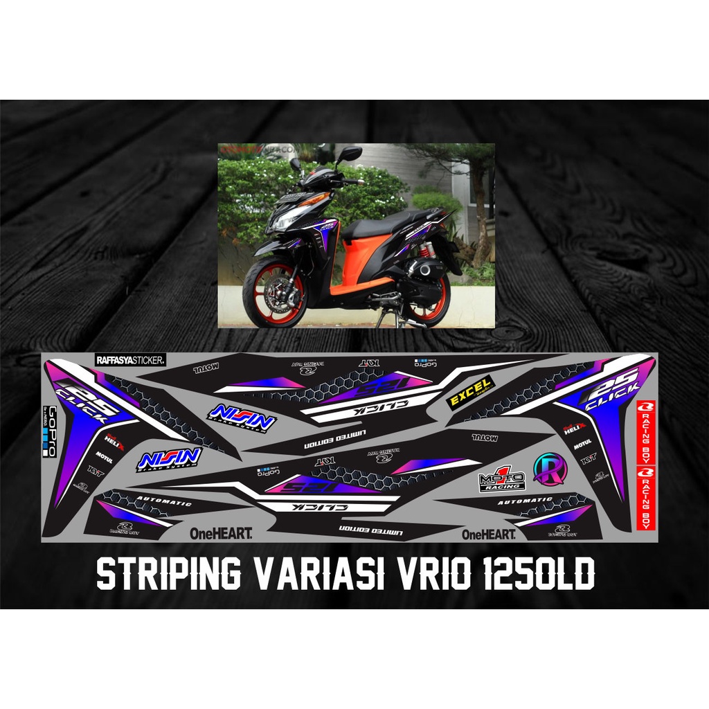 Jual STRIPING VARIASI HONDA VARIO125/OLD NAMA CLIK VARIAN BARU STIKER ...
