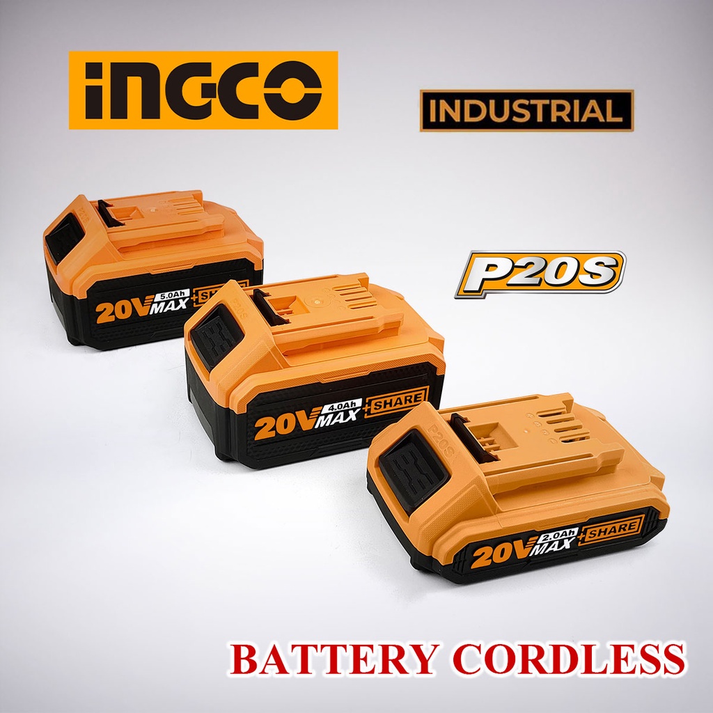 Jual Ingco Baterai Cordless P20S 2 4 5AH 20V Lithium Ion Battery Pack ...