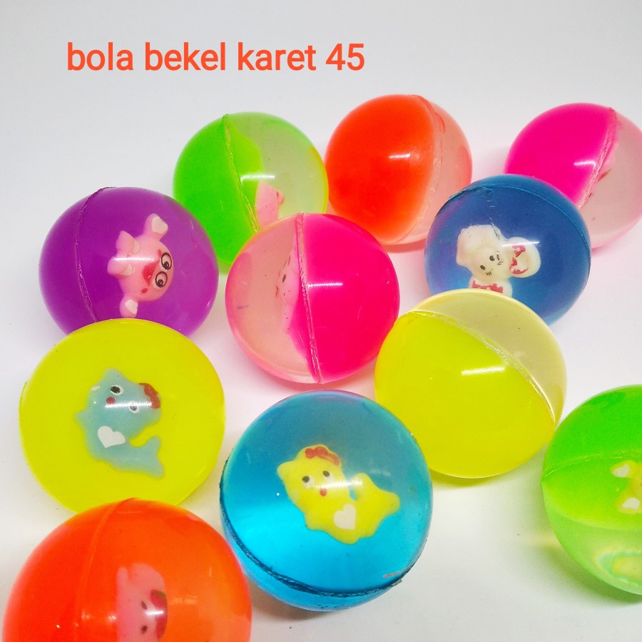 Jual GROSIR 6 PCS BOLA BEKEL UKURAN 4,5 CM MOTIF BONEKA (TANPA BIJI ...
