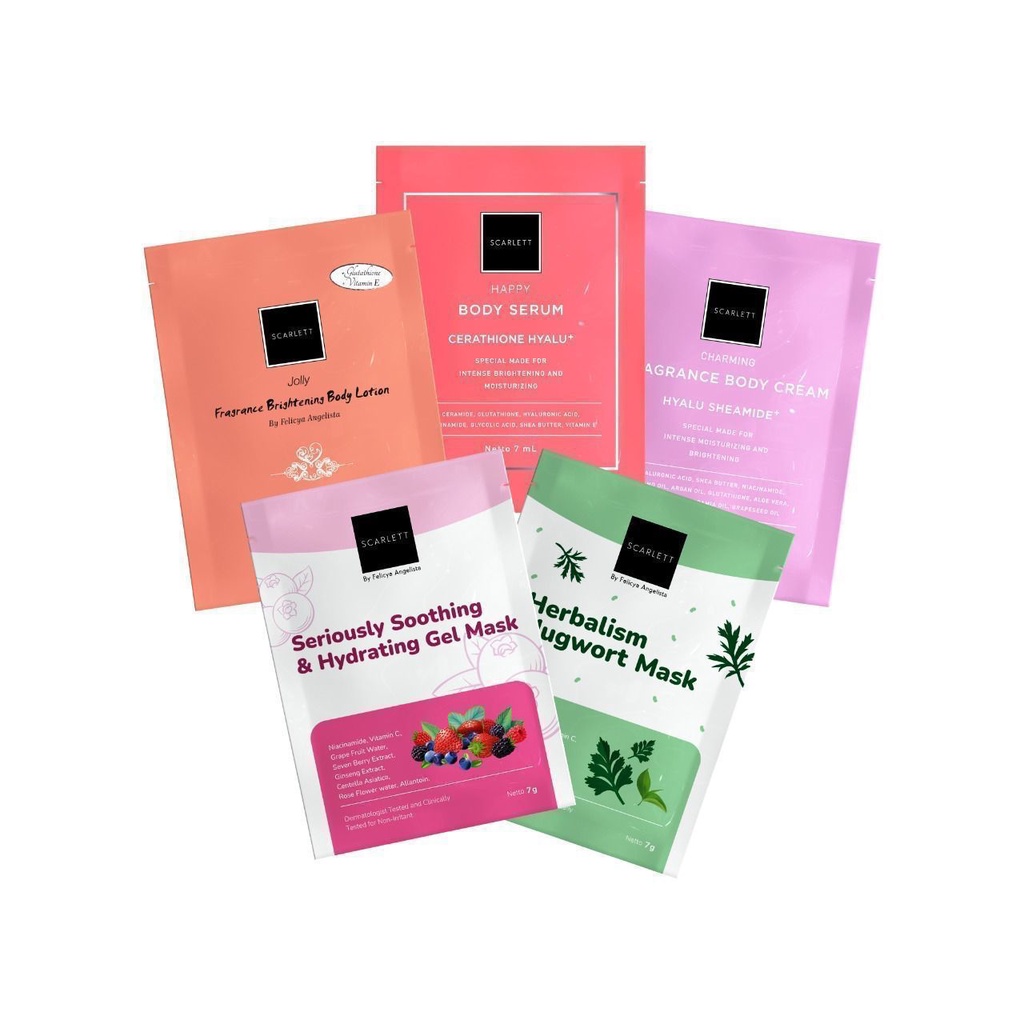 Jual SCARLETT WHITENING SACHET - SACHET SCARLETT JOLLY BODY SERUM HAPPY ...