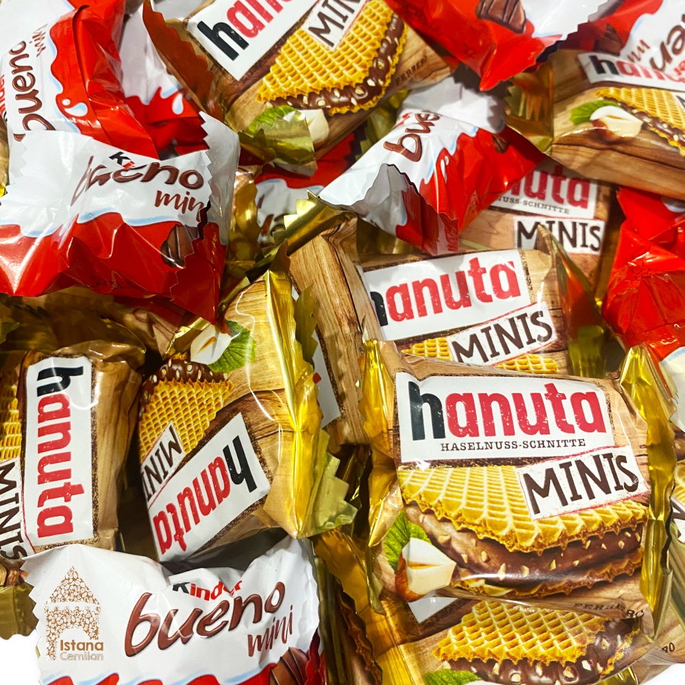 Jual Aneka Cokelat Permen Impor Ferrero Kinder Bueno Mini / Hanuta ...