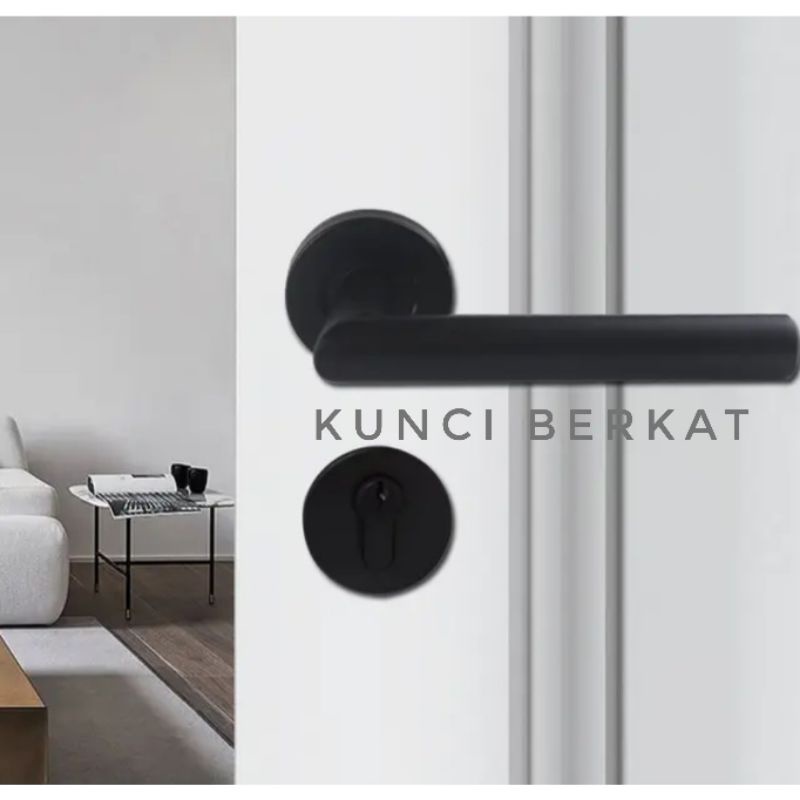 Jual Handle Pintu Hitam/Handel/Pegangan Pintu/Gagang Pintu Black ...