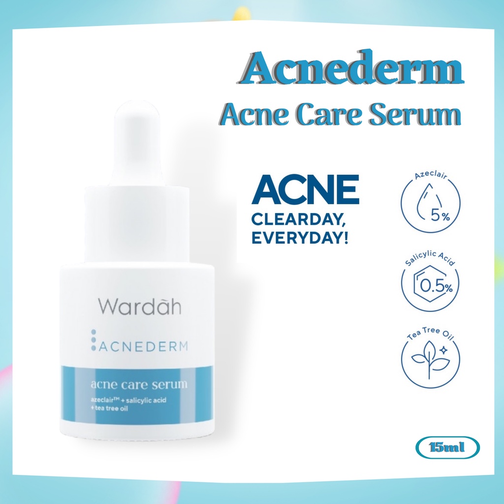 Jual Wardah Acnederm Acne Care Serum 15ml | Serum Jerawat | Shopee ...