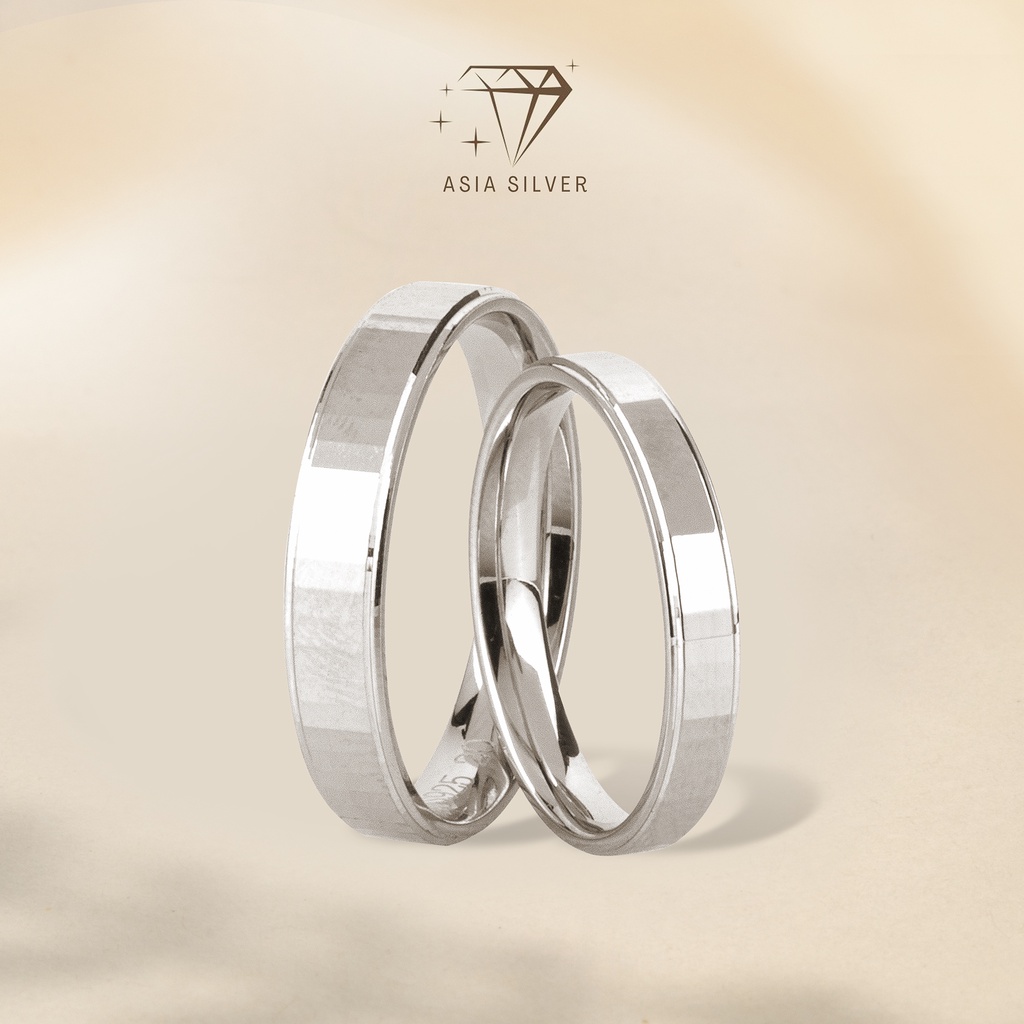 Jual Cincin Couple Perak Silver 925 Tunangan Nikah Kawin Wedding Ring ...