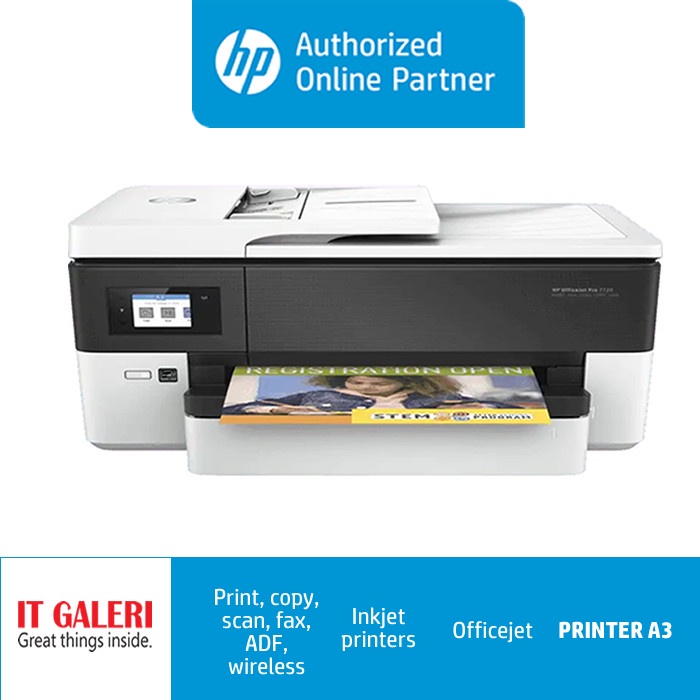 Jual HP OfficeJet Pro 7720 Wide Format All-in-One Printer - Printer A3 ...