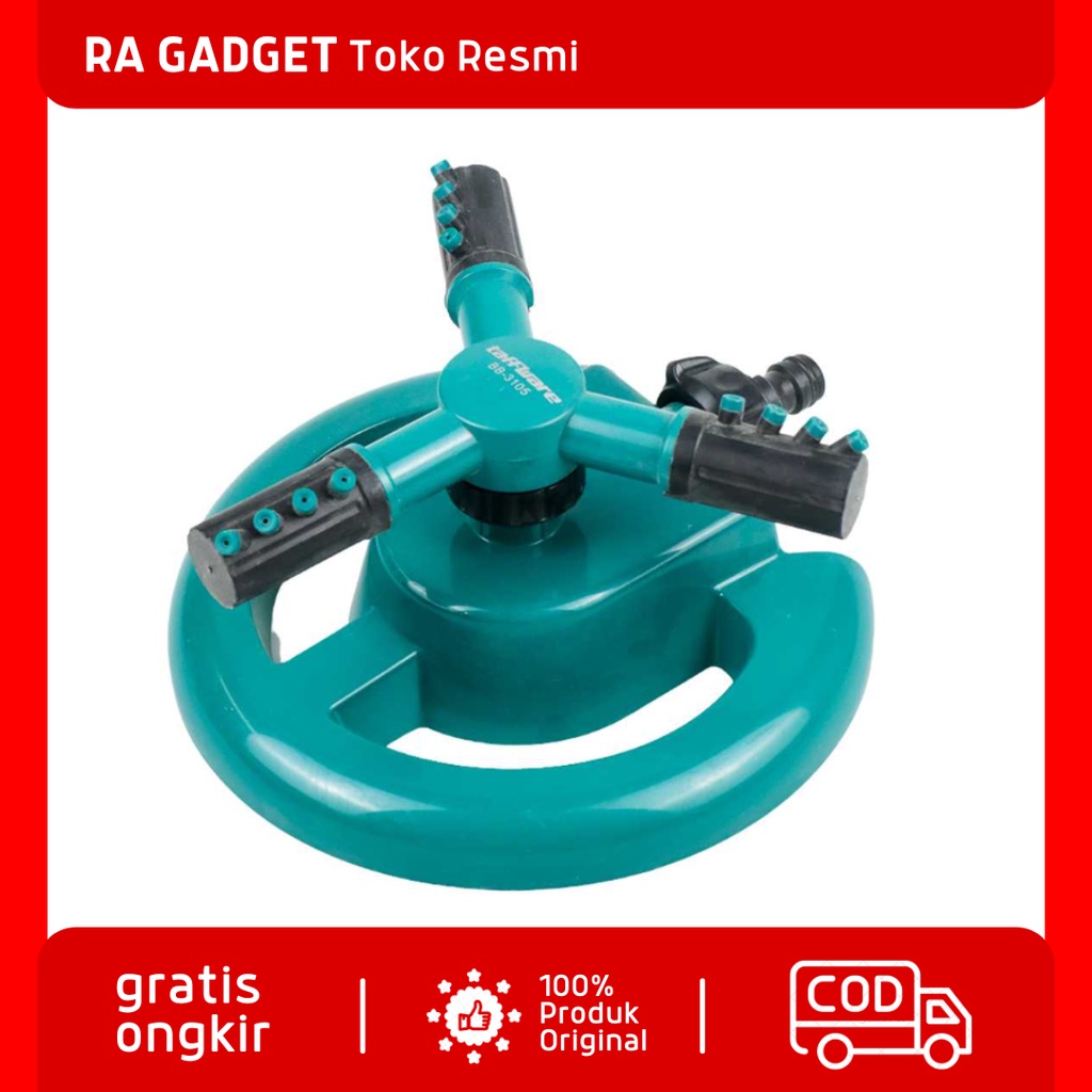 Jual Sprinkler Air Taman 360 Derajat / Alat Siram Penyiram Tanaman ...