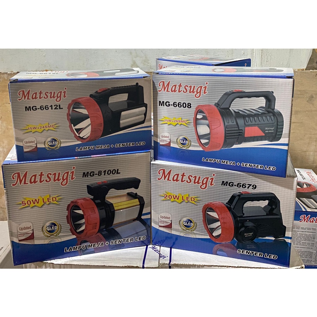 Jual Senter Besar Jumbo LED MATSUGI Multifungsi Emergency Lamp | Shopee ...