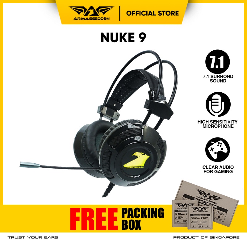 Jual Armaggeddon Headphone Gaming RGB 7.1 Gaming Headset Nuke 9 [ 1 ...