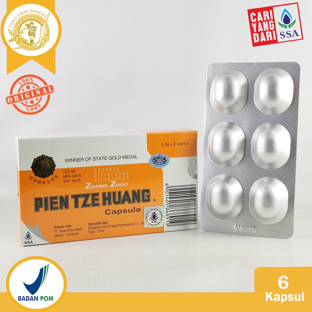 Jual PIEN TZE HUANG (6 KAPSUL) / PINAHONG / OBAT PASCA OPERASI | Shopee ...