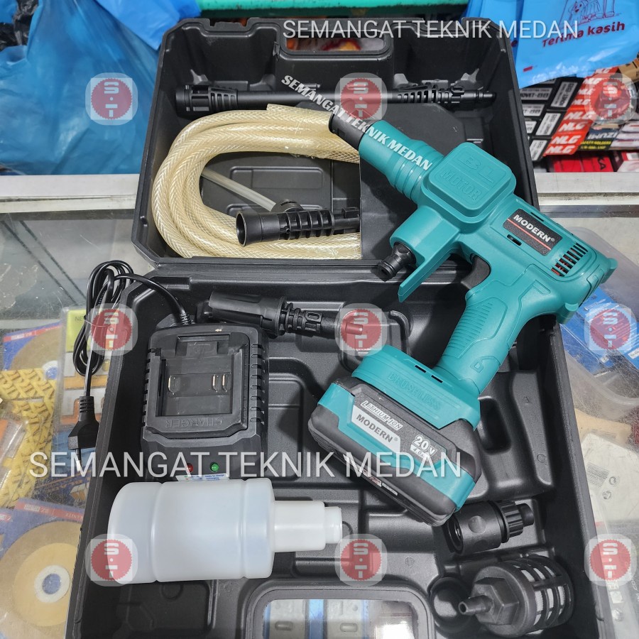 Jual M-70 MESIN CORDLESS ALAT CUCI MOTOR BRUSHLESS JET CLEANER MODERN ...